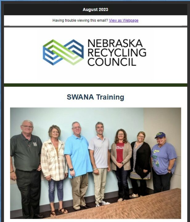 August 2023 Newsletter | Nebraska Recycling Council
